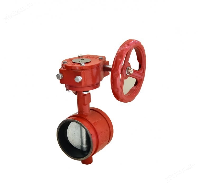 中核苏阀 D381X-16Q 球墨铸铁 蜗轮沟槽信号蝶阀消防管道阀门开关-仪表网